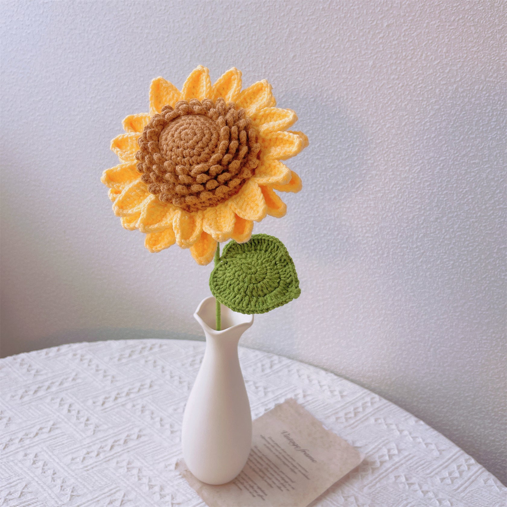 Handmade Crocheted Sunshine and Bliss Flower Bouquet - Sunflowers ...