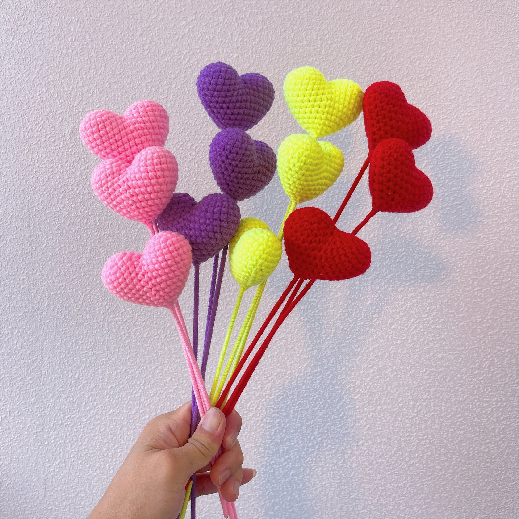 Heartfelt Love: Handcrafted Crochet Heart-Shaped Stake for a Meaningful ...